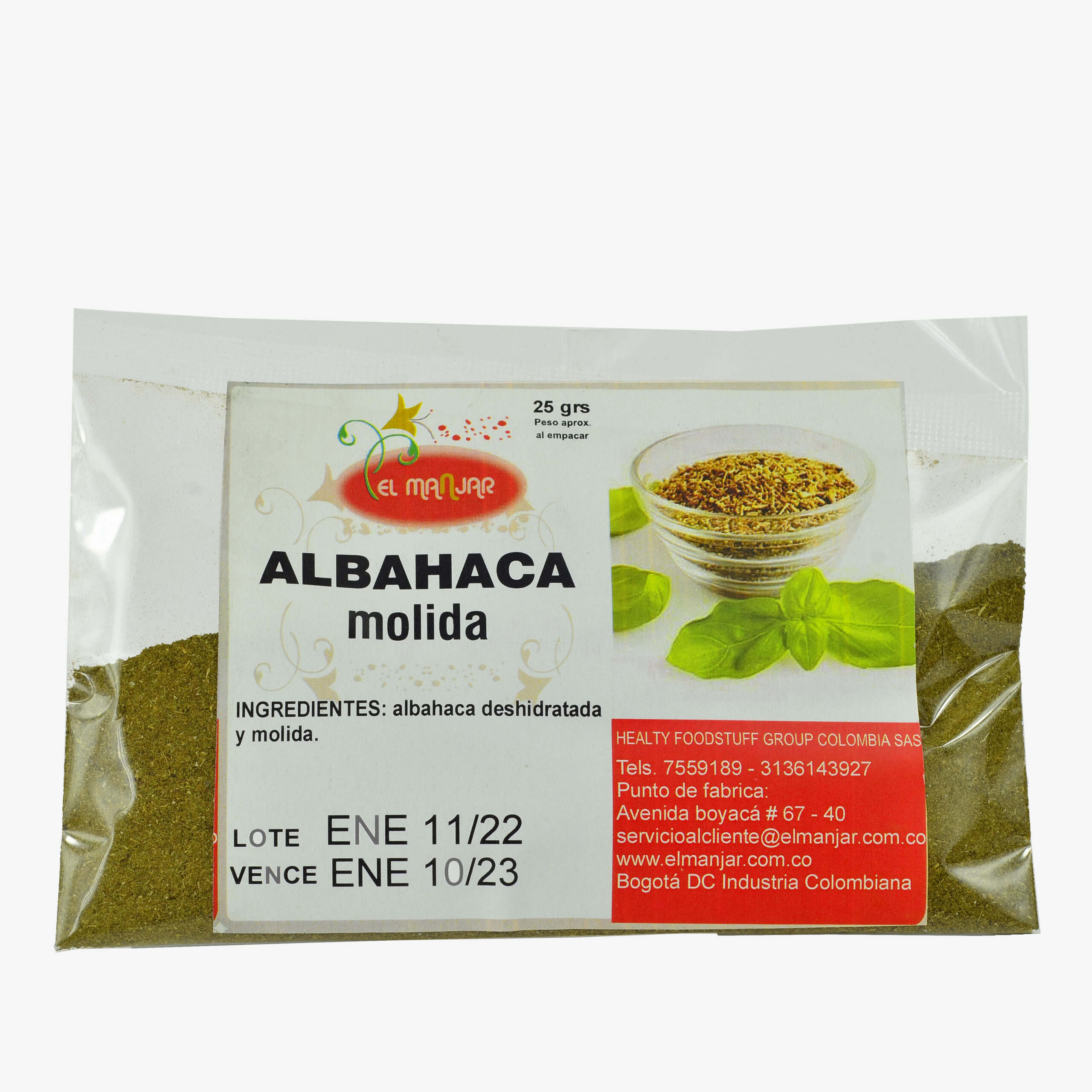 Albahaca Molida - Gluten Free | Alimentos sin Gluten